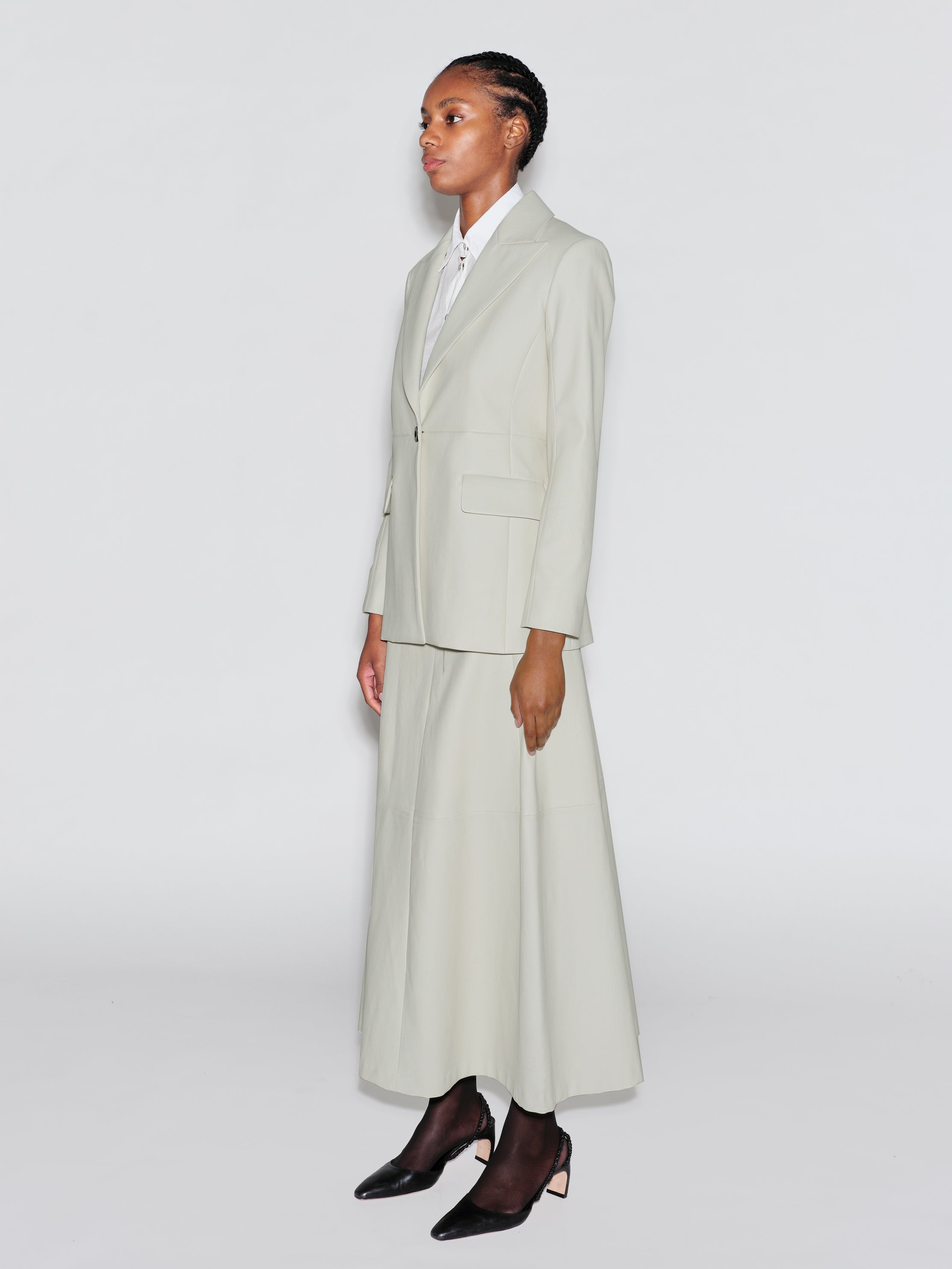 PEAK LAPEL JACKET - STRETCH PLONGE – Rosetta Getty