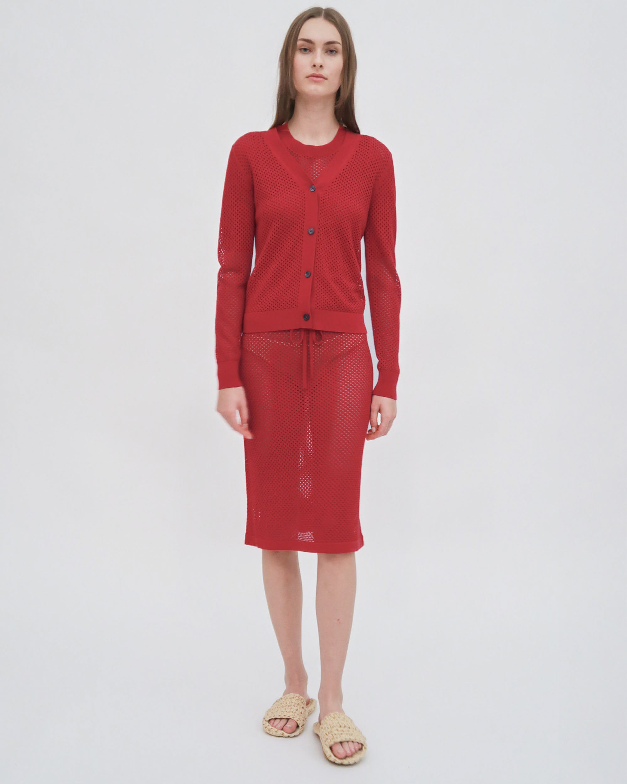 MESH POINTELLE CARDIGAN – Rosetta Getty