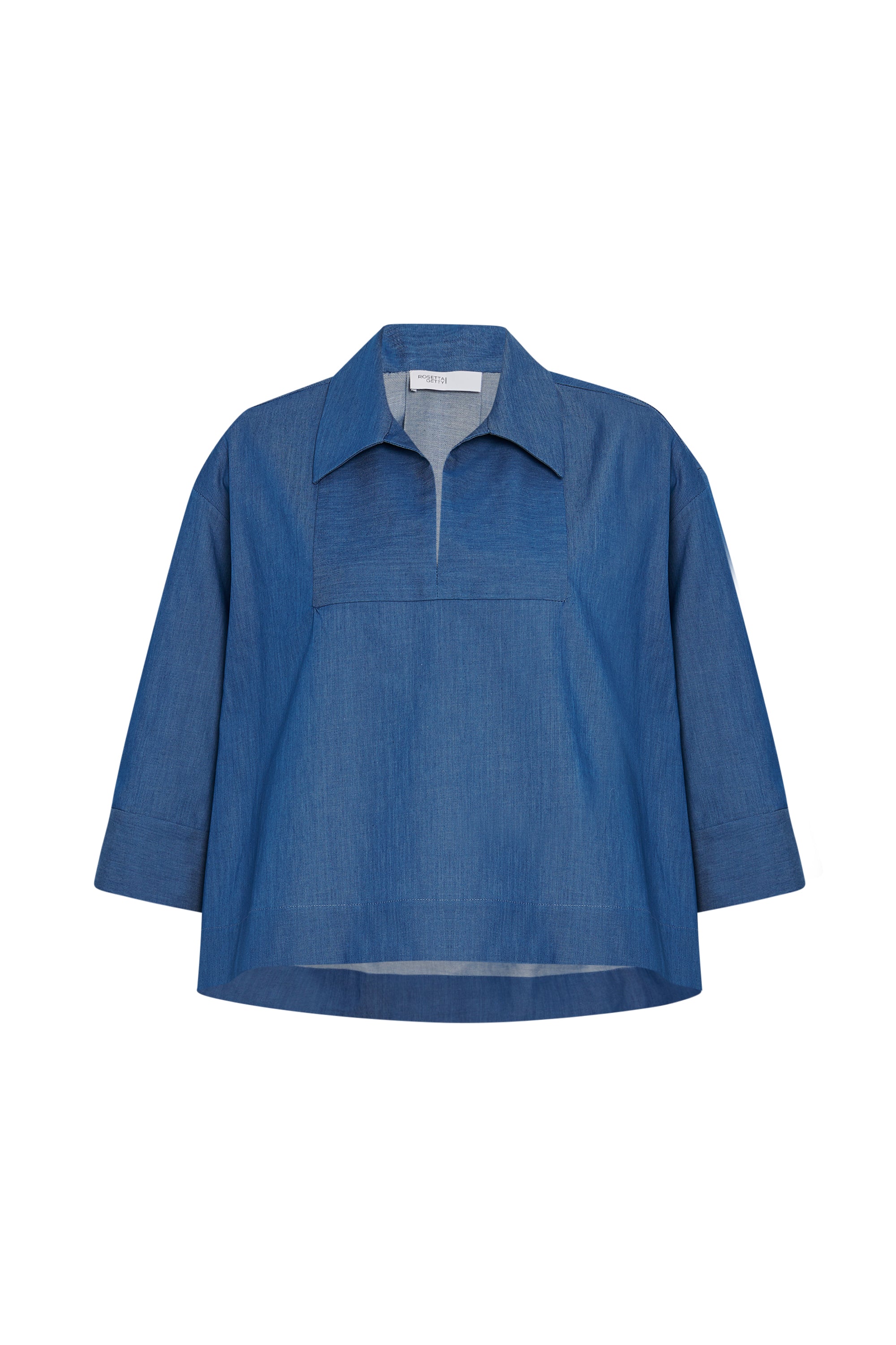 SLIT FRONT SHIRT - FLUID CHAMBRAY – Rosetta Getty