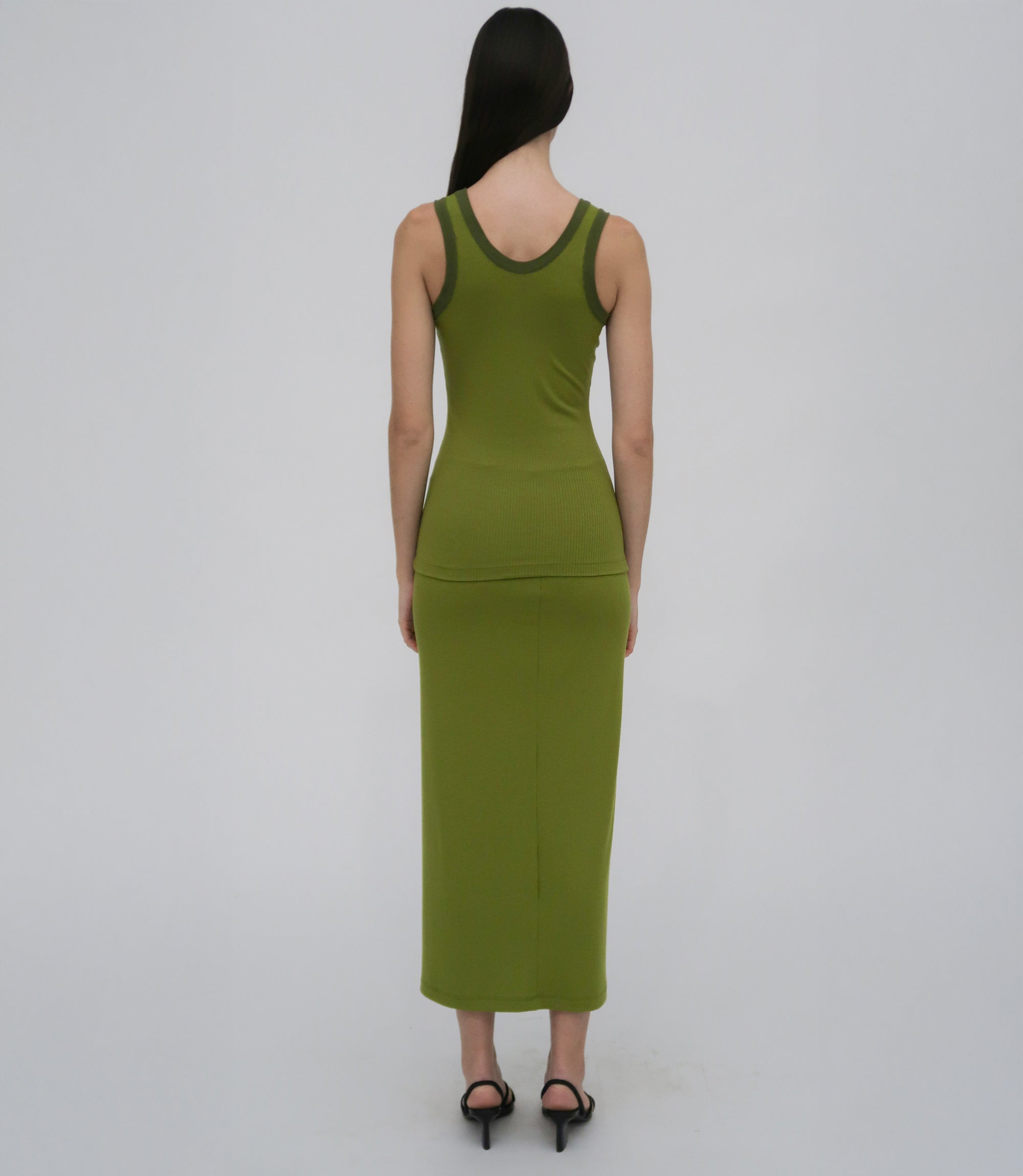 CONTRAST RIB T-TANK – Rosetta Getty