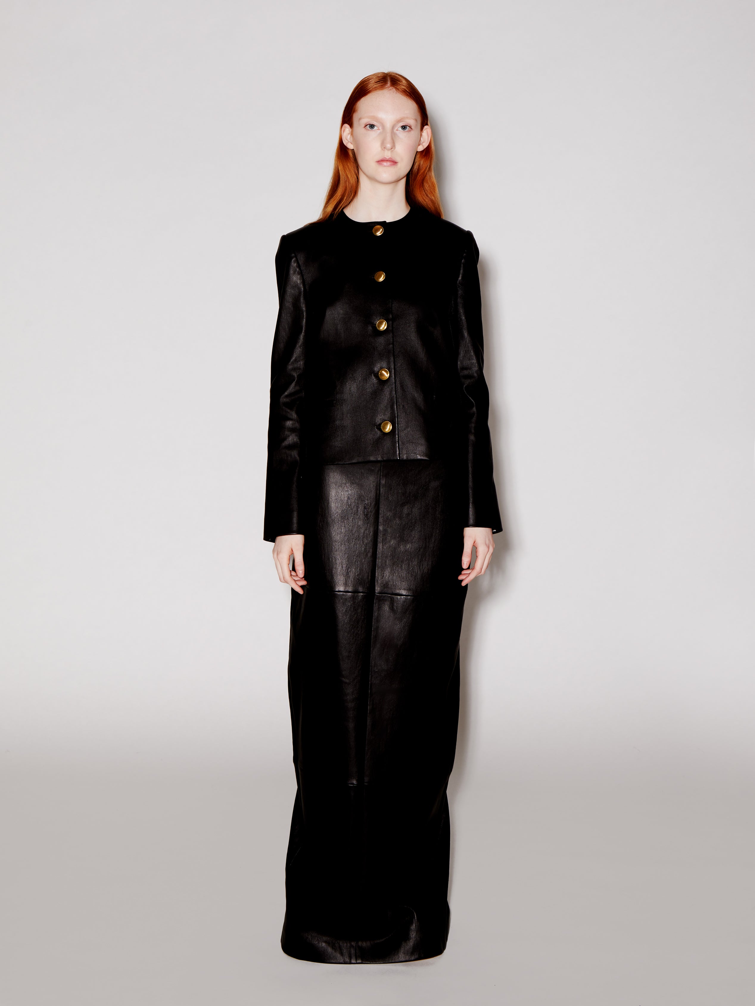 TAPERED MAXI SKIRT - STRETCH PLONGE – Rosetta Getty